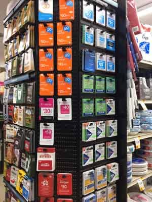 Phone Refills & Gift Cards · Shoemakers IGA, South Charleston, Ohio
